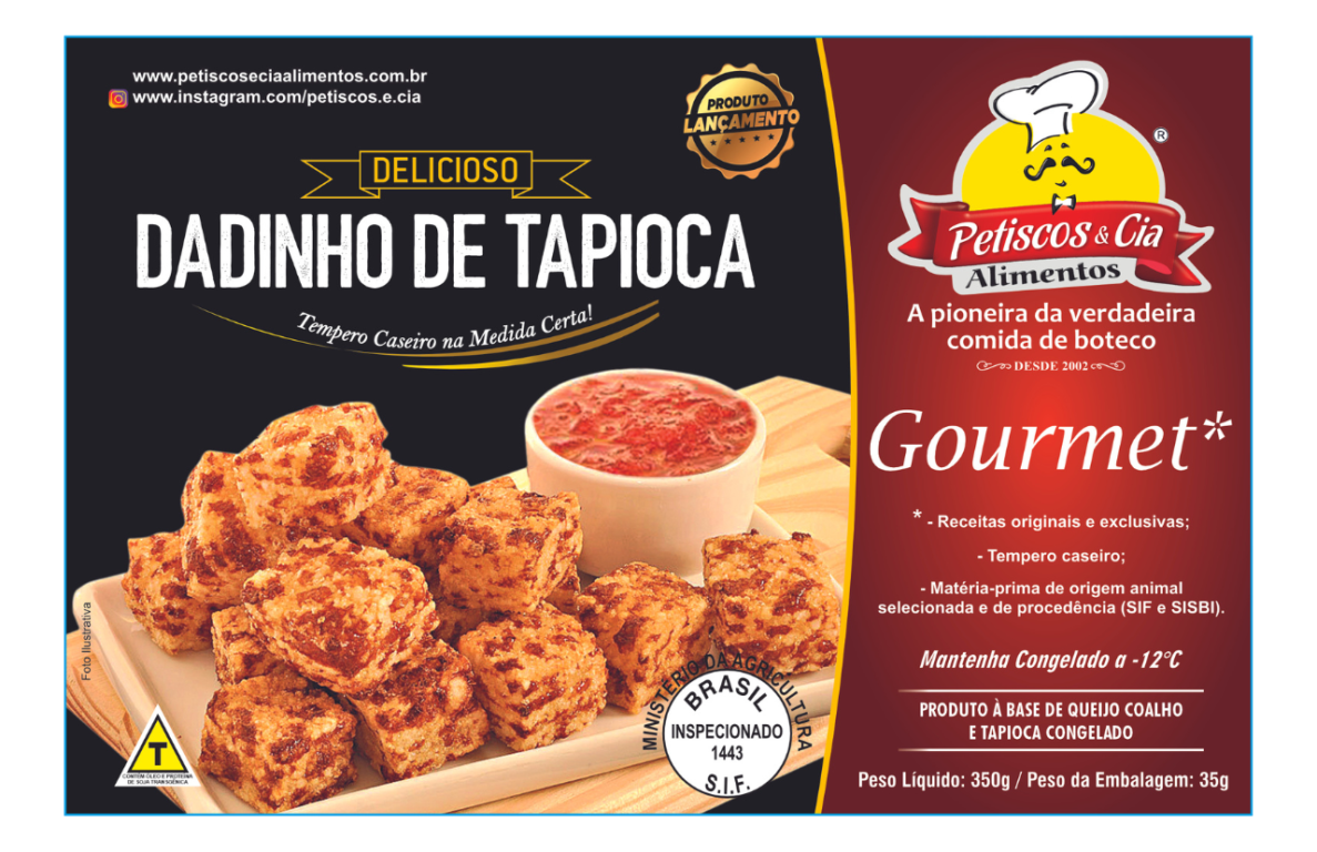 Dadinho de Tapioca com Queijo Coalho 350G – Petiscos e Cia