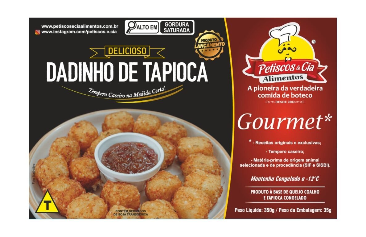 Dadinho de Tapioca com Queijo Coalho 350G – Petiscos e Cia